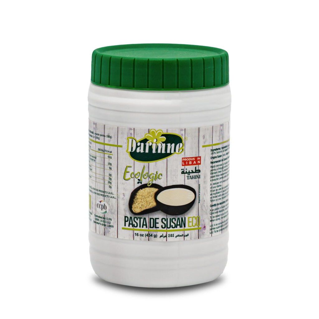 Pastă de susan Eco Darinne, 454g – Darinne Distribution