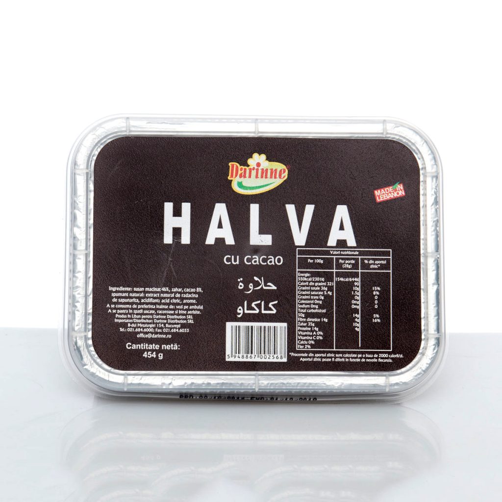 Halva de susan cu cacao Darinne, 454g – Darinne Distribution