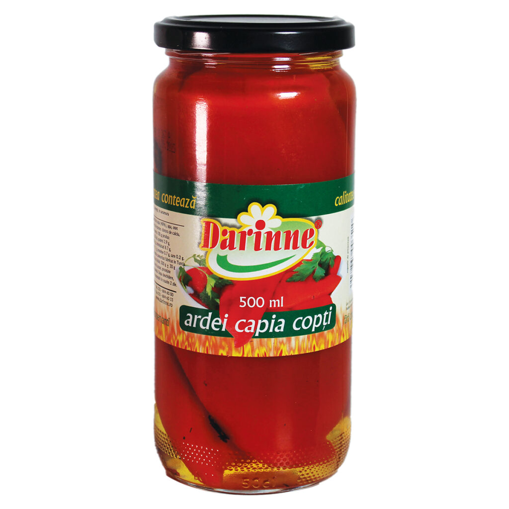 Ardei capia copți, 500ml – Darinne Distribution